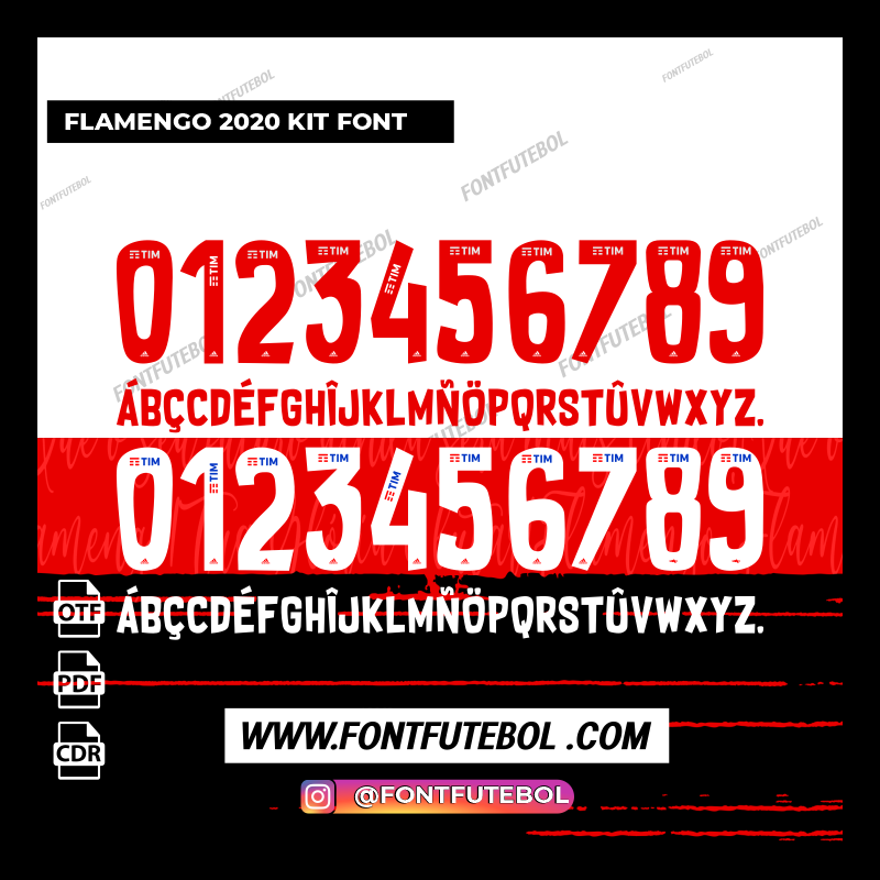 FLAMENGO 2020 KIT FONT – FONTFUTEBOL