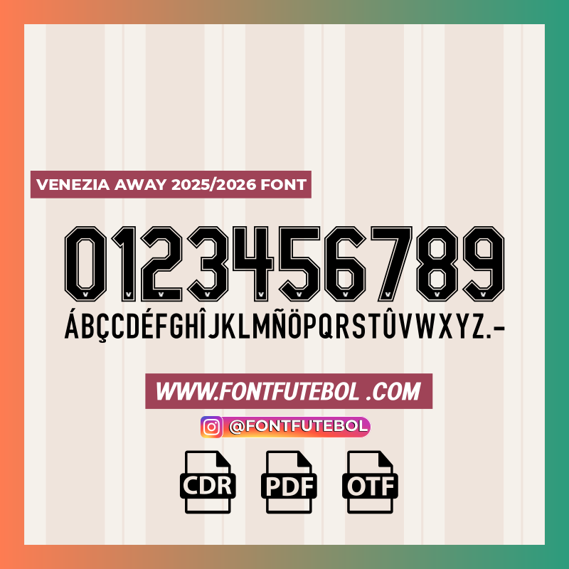 VENEZIA AWAY 2025/2026 FONT – FONTFUTEBOL