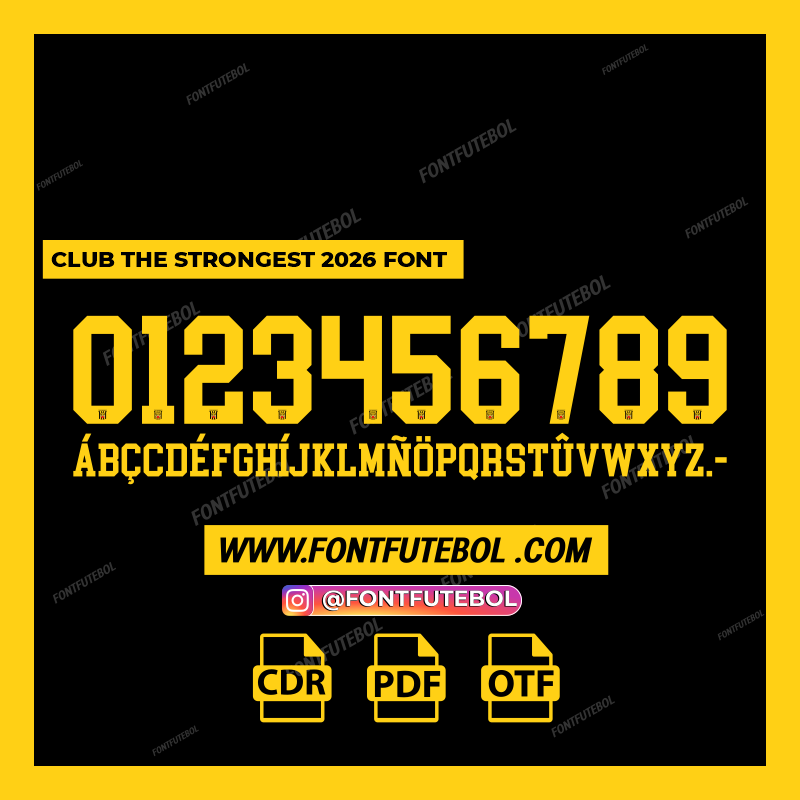 CLUB THE STRONGEST 2026 FONT – FONTFUTEBOL