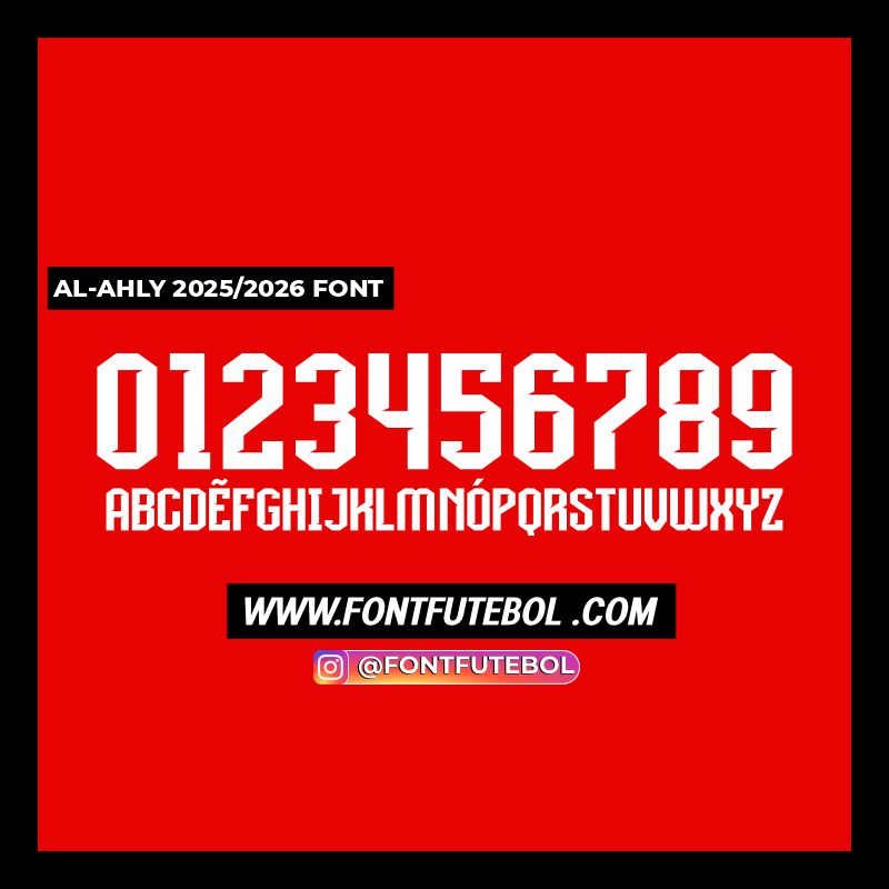 AL-AHLY 2025/2026 FONT – FONTFUTEBOL